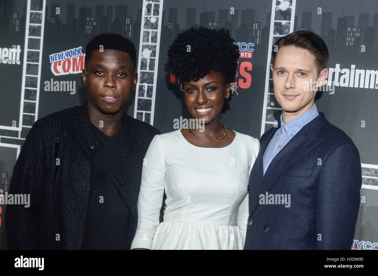New York, USA. 5th September, 2016. Mpho Koaho, Jade Eshete and Samual ...