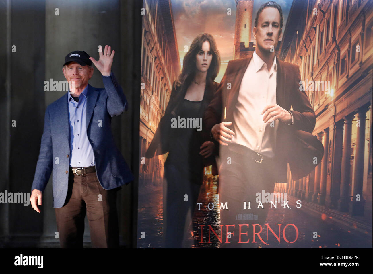Florence, Italy. 6th October, 2016. Ron Howard Florence 6th October ...
