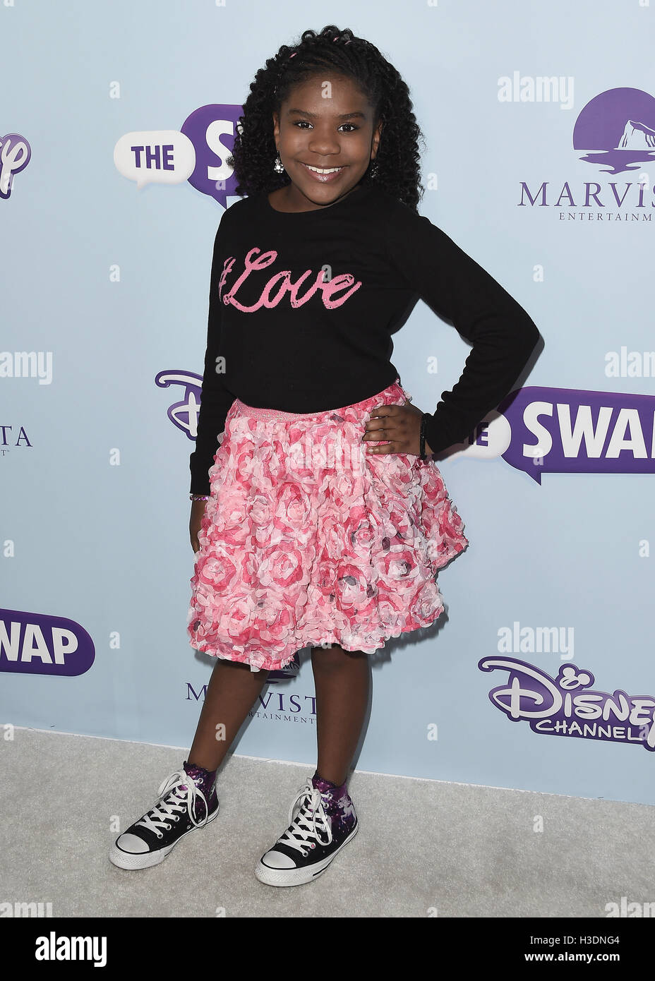 HOLLYWOOD - OCTOBER 5: Trinitee Stokes at the Los Angeles premiere of "The Swap" at ArcLight ...