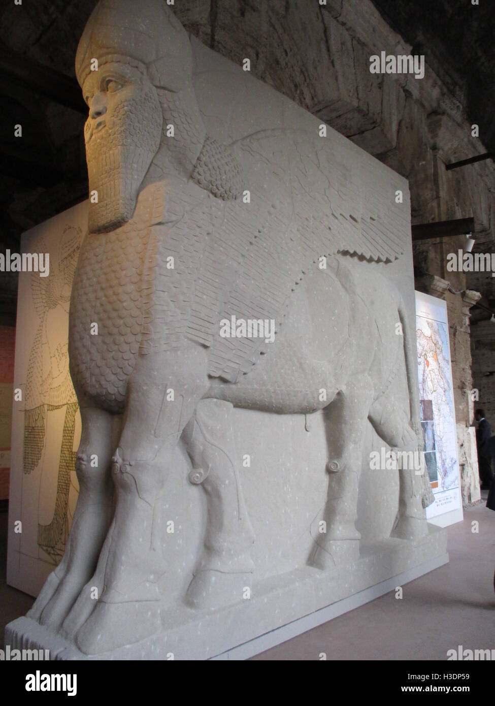 Rome, Italy. 06th Oct, 2016. 'The Bull of Nimrud', a full-sized ...