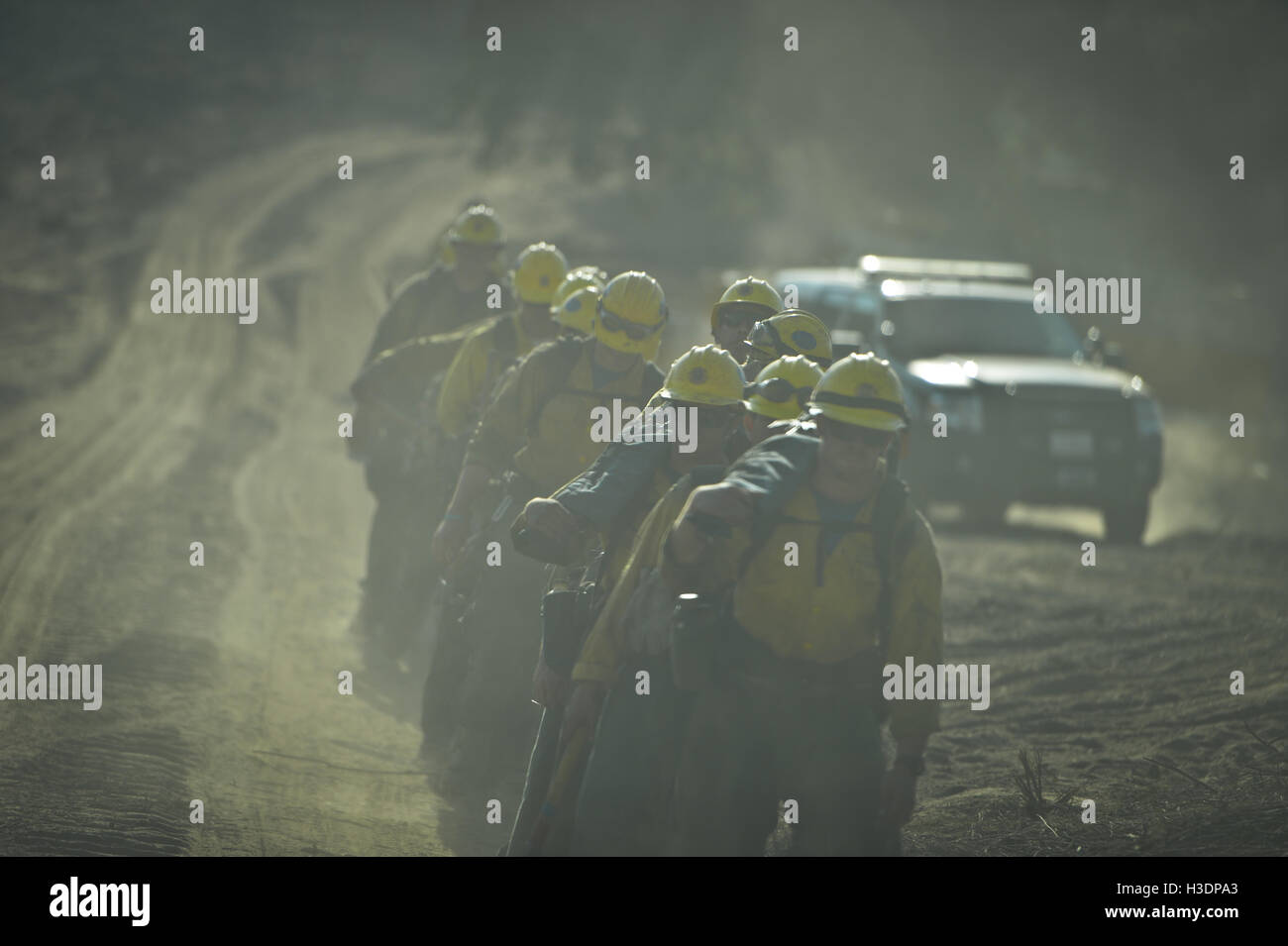 Campo, CA, USA. 23rd June, 2016. The Border Fire burns near Campo and ...