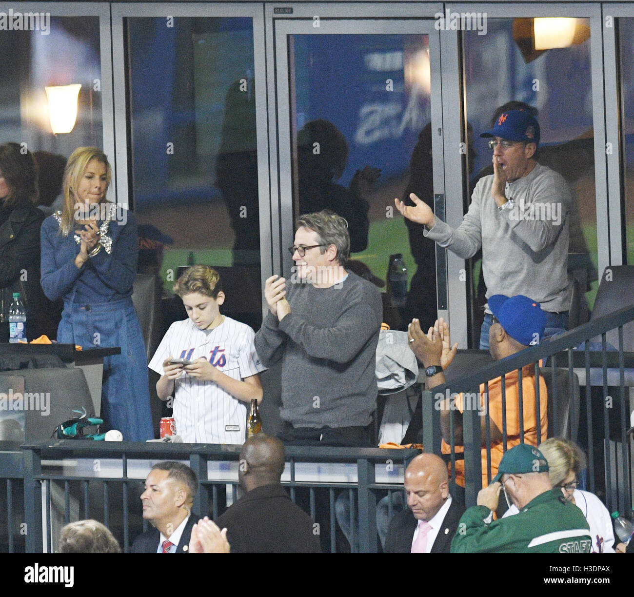 NEW YORK, NY - OCTOBER 05: Jerry Seinfeld ,Jessica Seinfld, Matthew ...