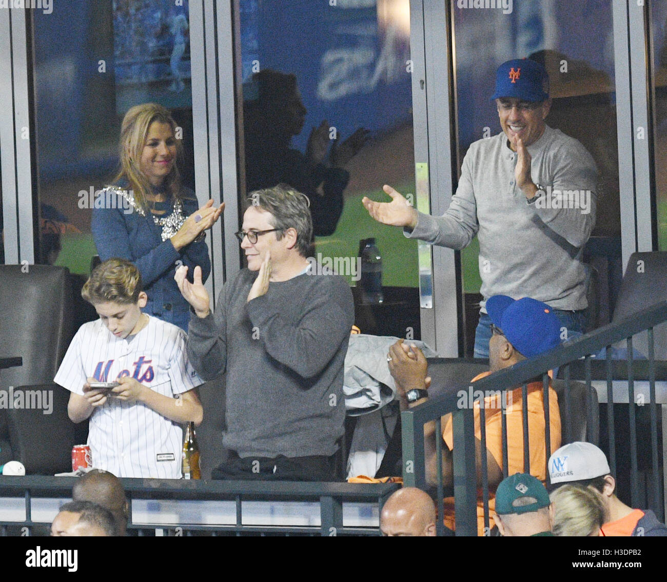 NEW YORK, NY - OCTOBER 05: Jerry Seinfeld ,Jessica Seinfld, Matthew ...