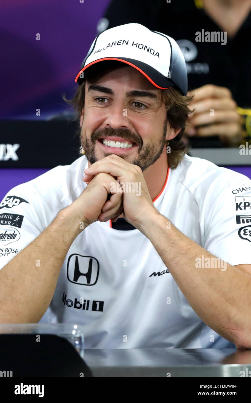 Suzuka, Japan. 6th Oct, 2016. Fernando Alonso (ESP) F1 : Japanese ...