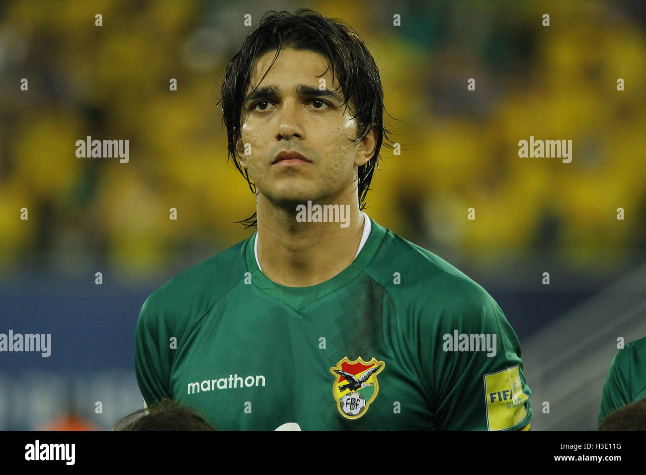 NATAL, RN - 06.10.2016: BRASIL X BOLÍVIA - Marcelo Moreno striker ...