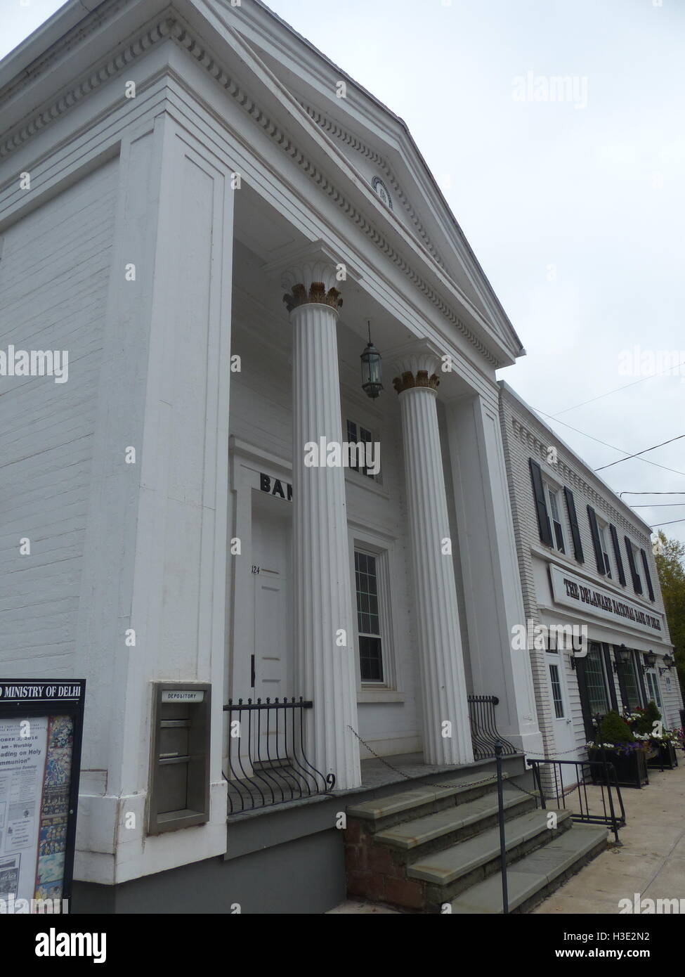 Delaware National Bank of Delhi Stock Photo - Alamy