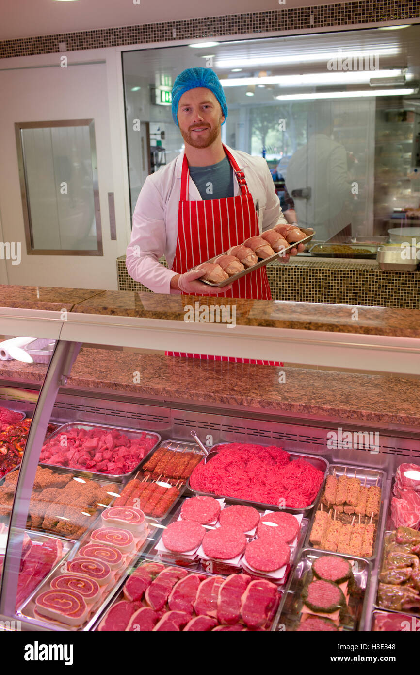 Variety marinated meat display counter hi-res stock photography and ...