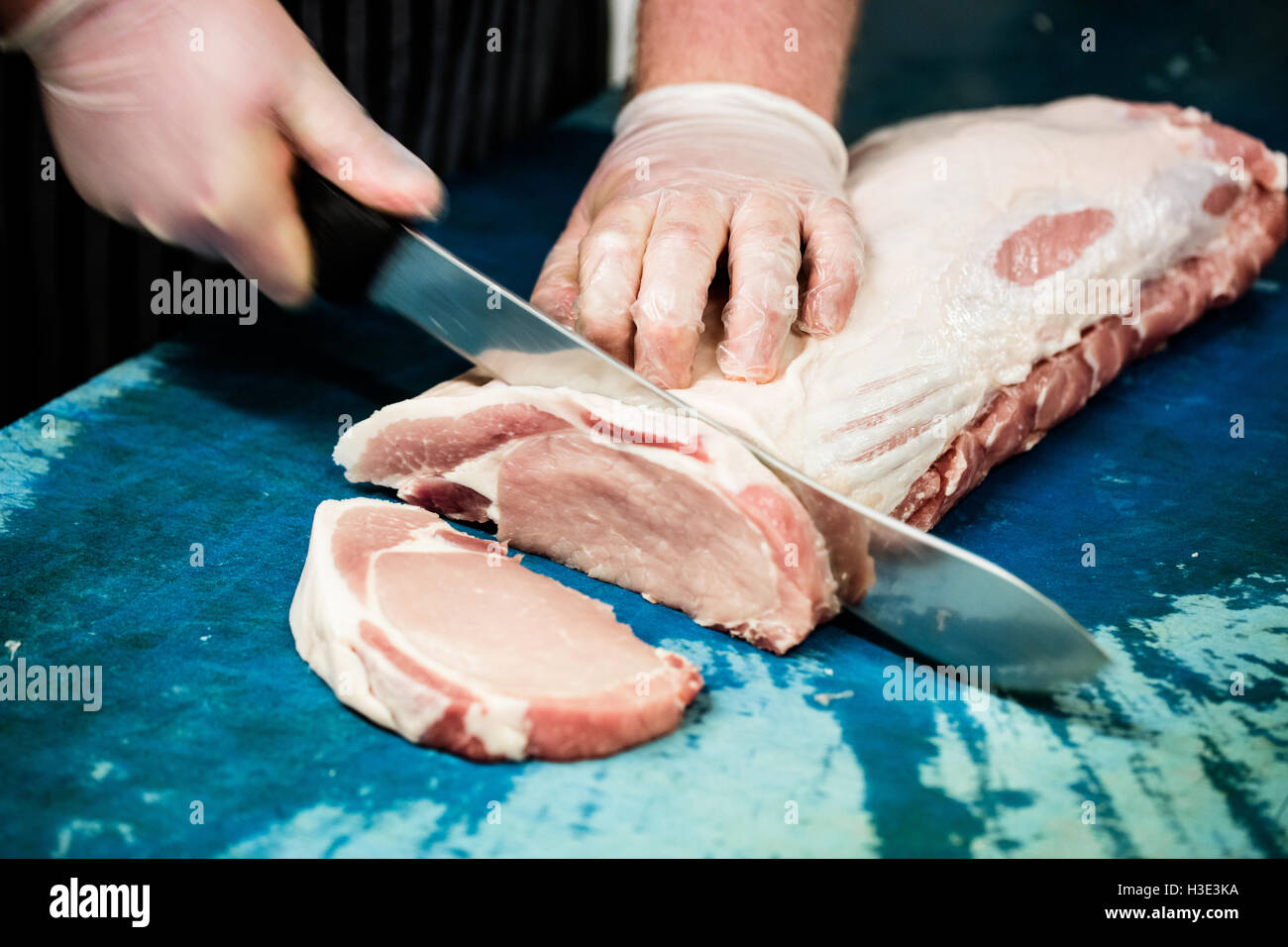 Butcher hands hi-res stock photography and images - Alamy