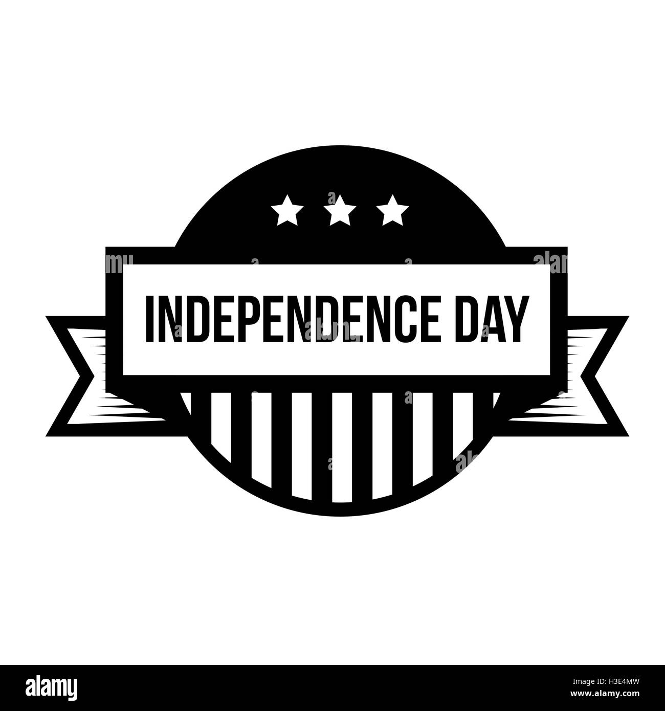 American happy independence day Black and White Stock Photos & Images ...