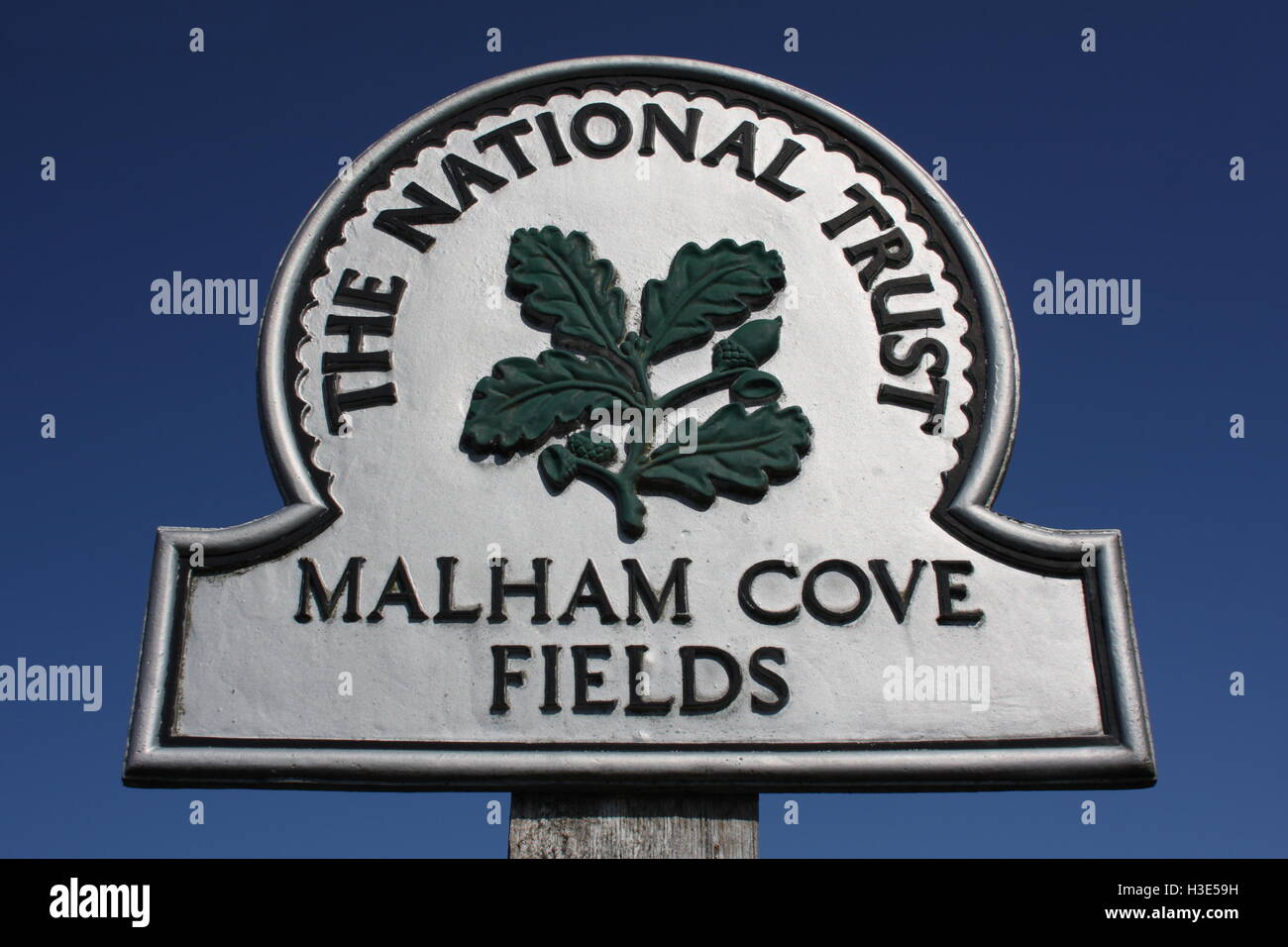 National trust sign at Malham Cove North Yorkshire, uk Stock Photo - Alamy