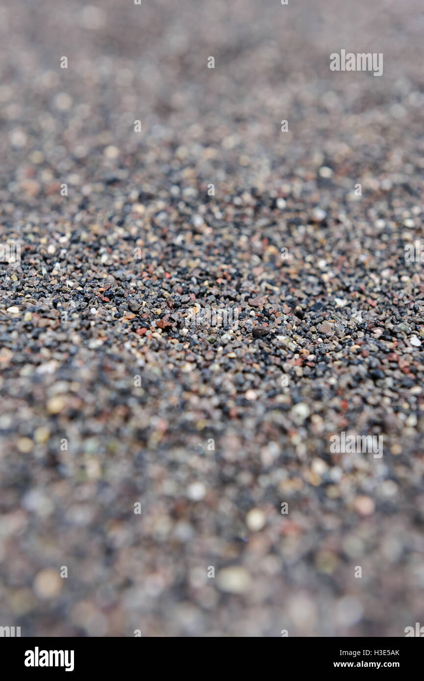 Black volcanic sand Stock Photo - Alamy