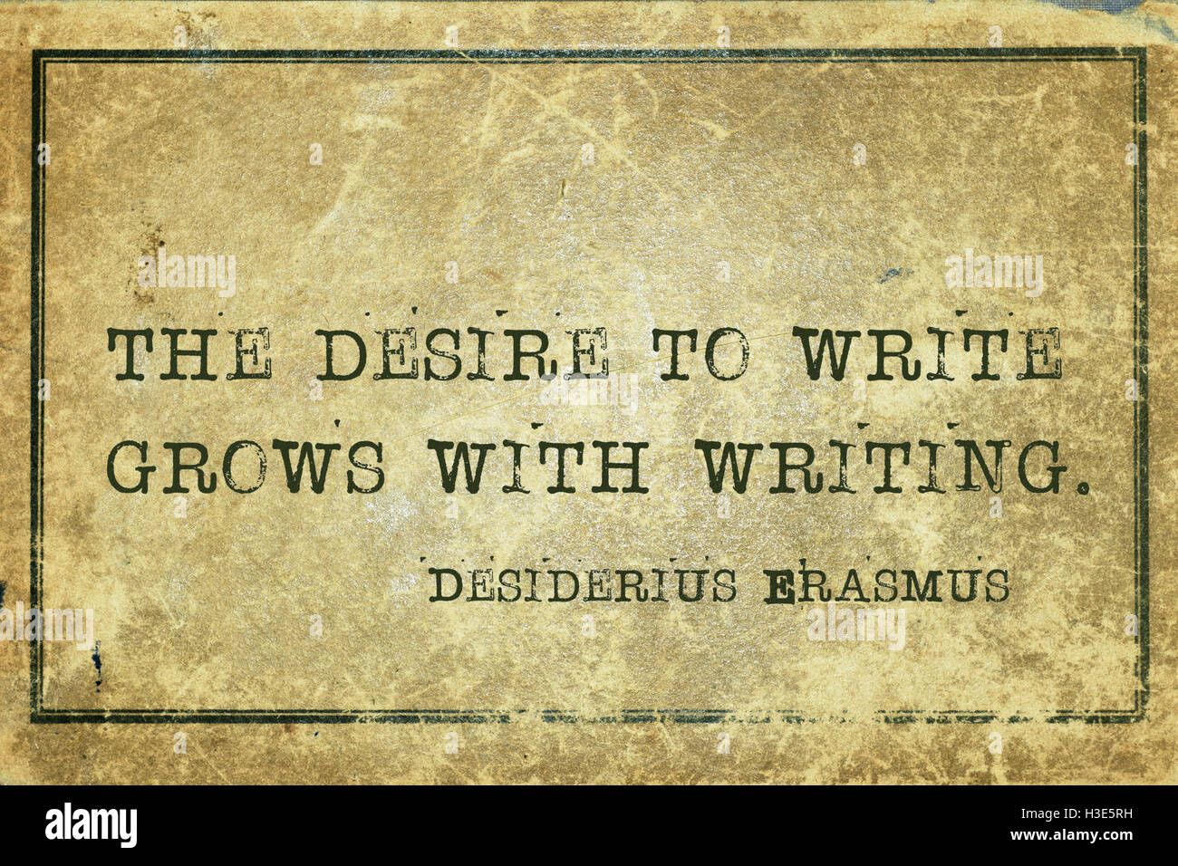 Writing erasmus hi-res stock photography and images - Alamy