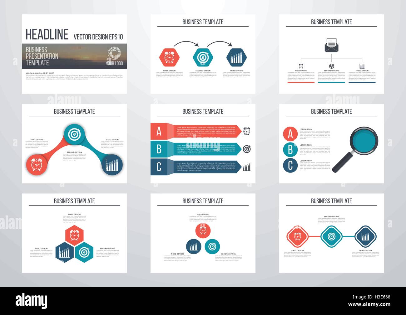 Infographic template magazine annual hi-res stock photography and images - Alamy
