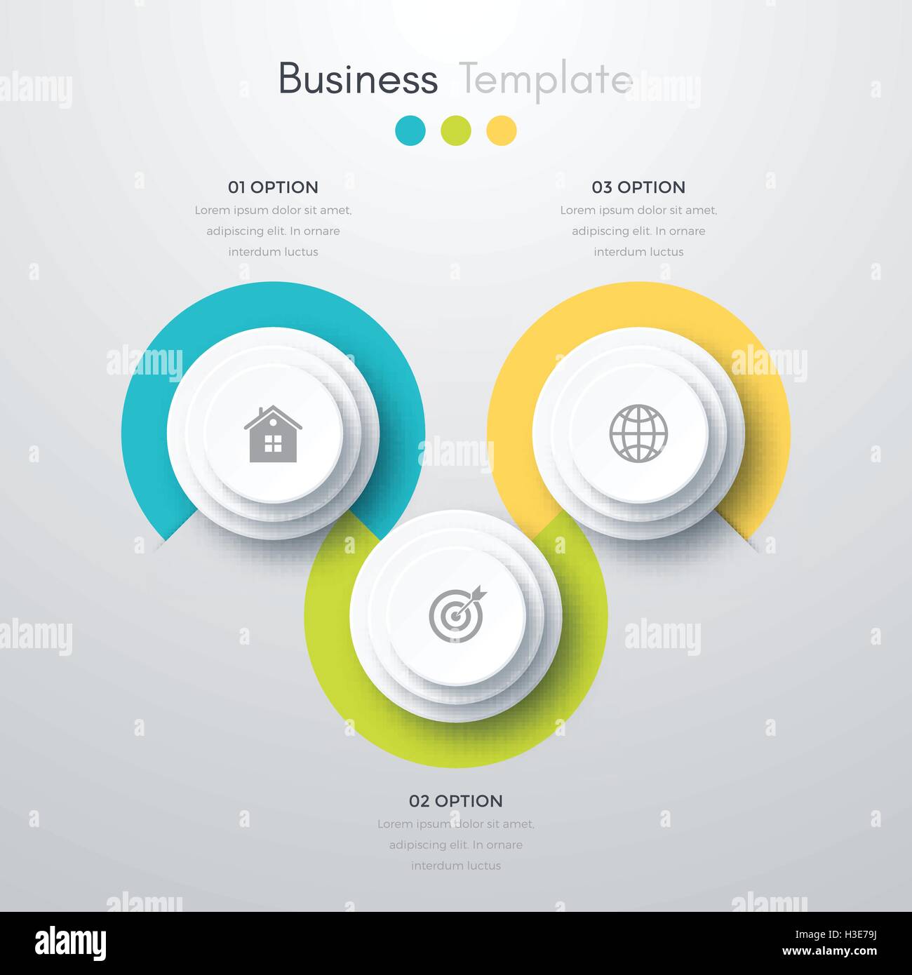 infographics three options Stock Vector Image & Art - Alamy
