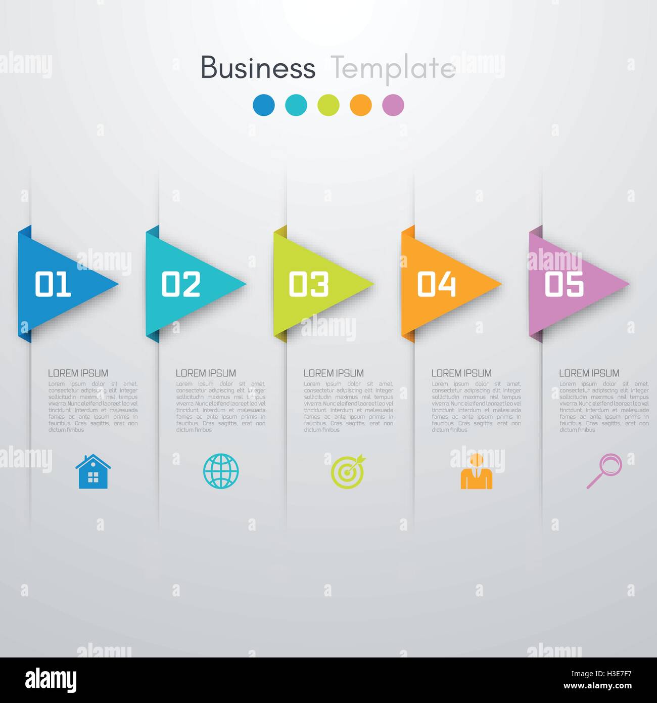 Vector arrows infographic. Template for diagram Stock Vector Image ...