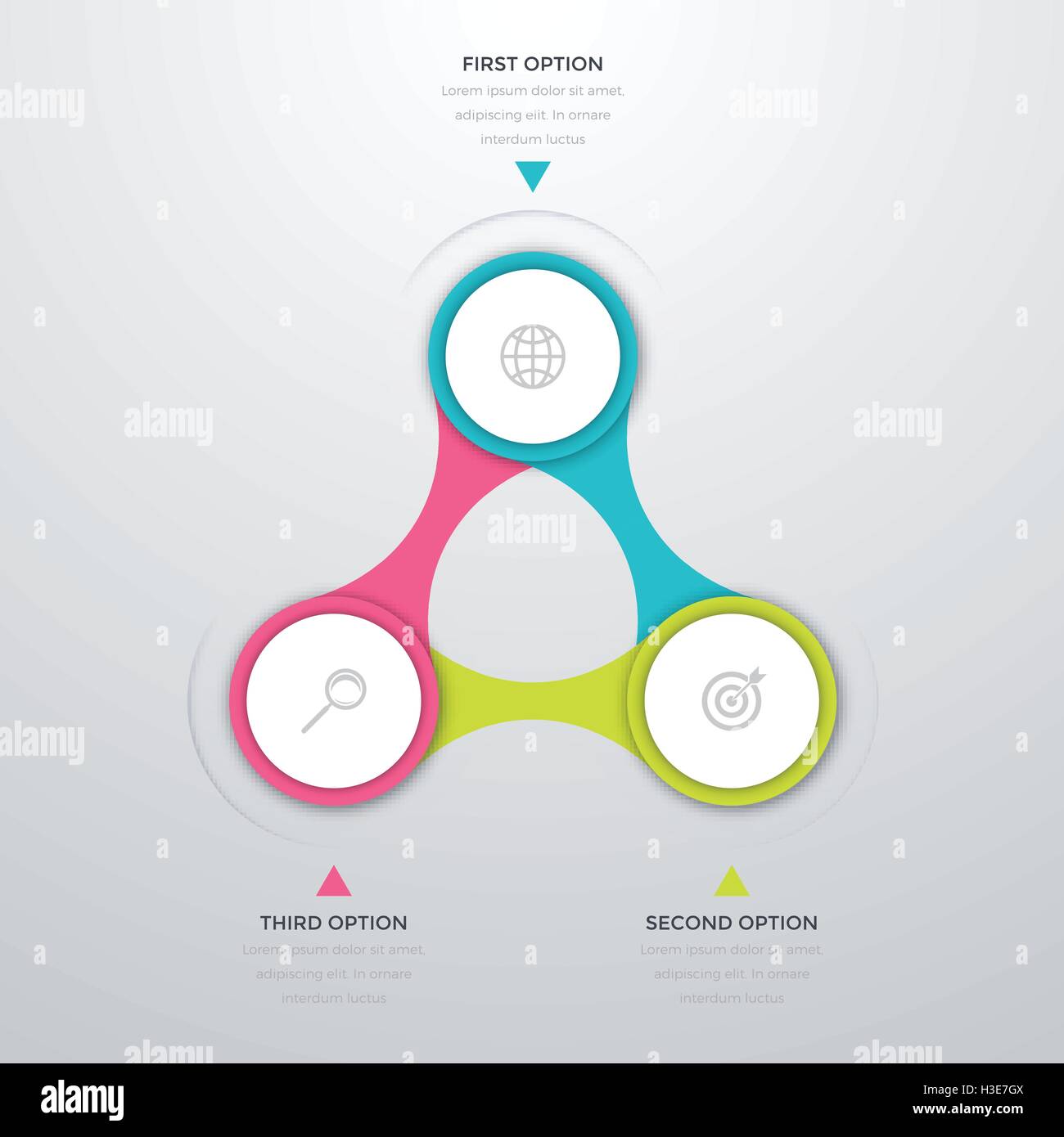 infographics three options Stock Vector Image & Art - Alamy
