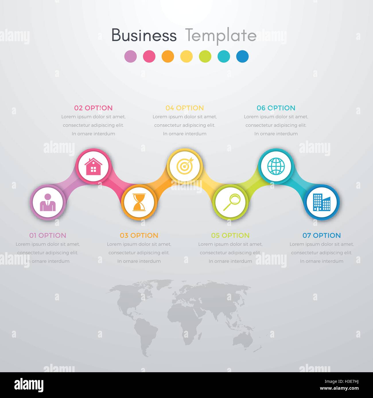 infographics timeline seven options Stock Vector Image & Art - Alamy