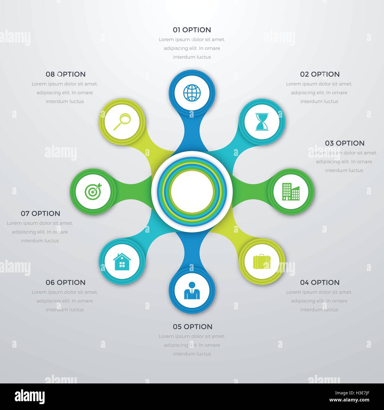 Vector illustration infographics eight options Stock Vector Image & Art ...