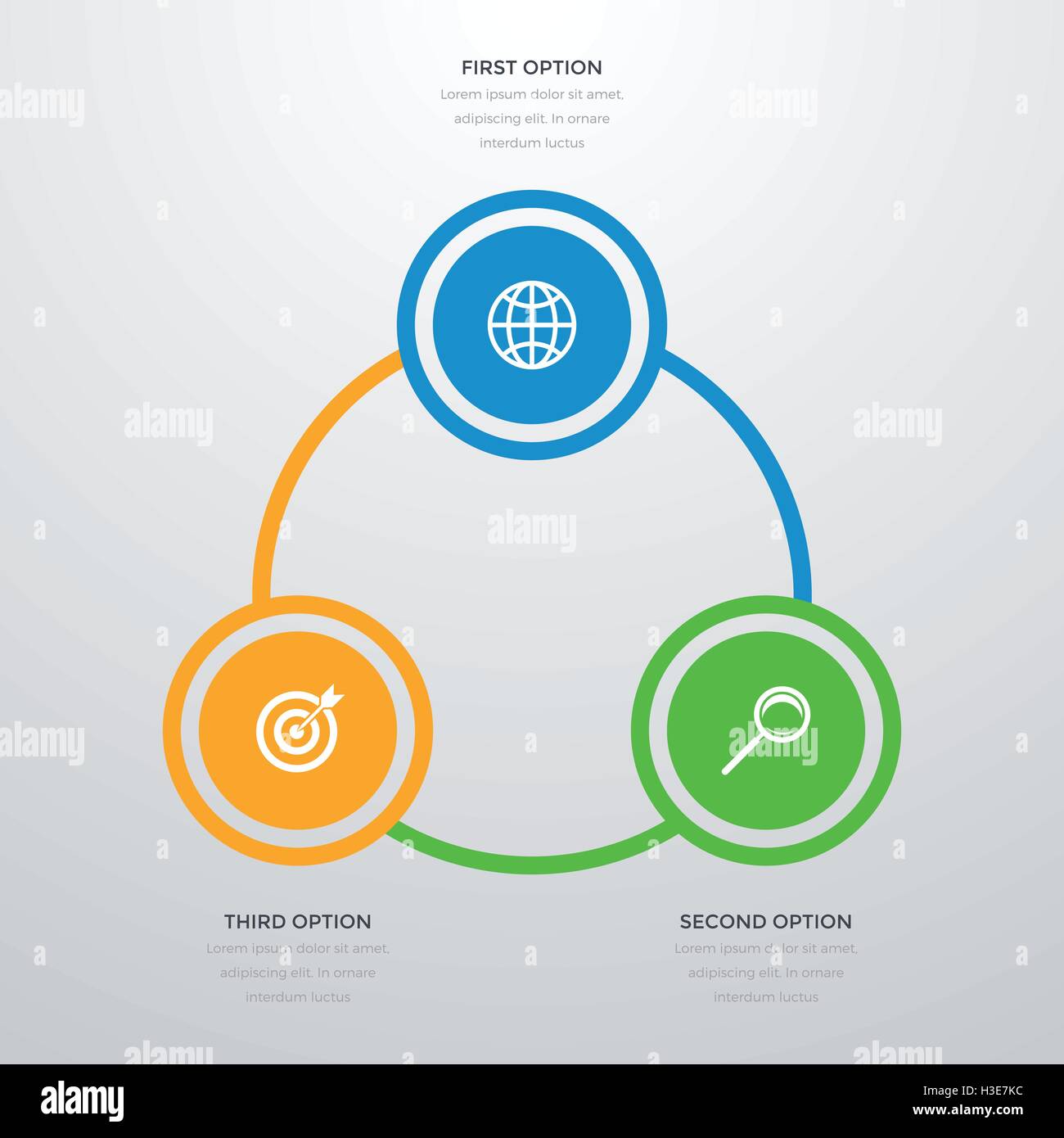 infographics three options Stock Vector Image & Art - Alamy