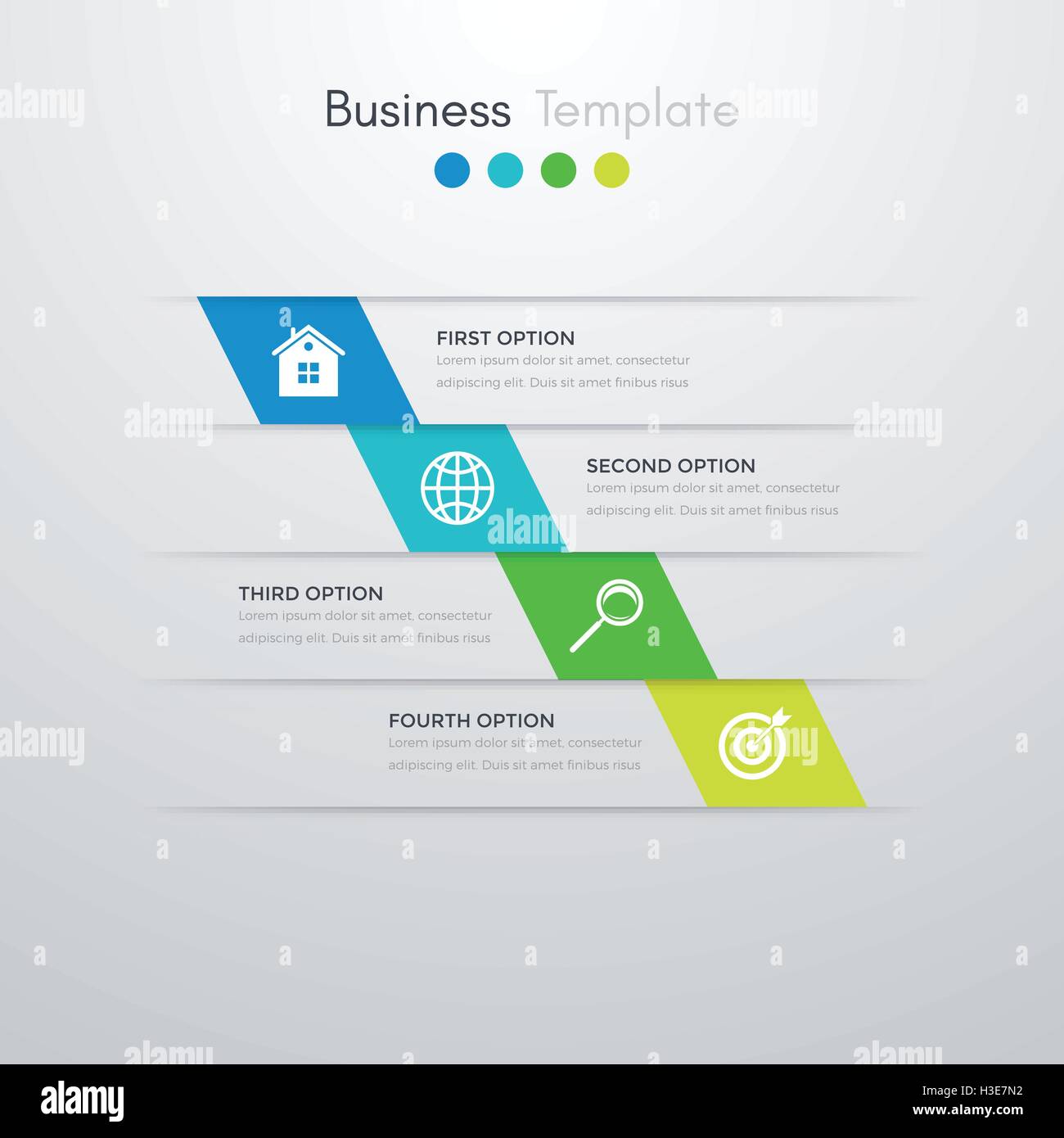 Vector illustration of four square infographics Stock Vector Image ...