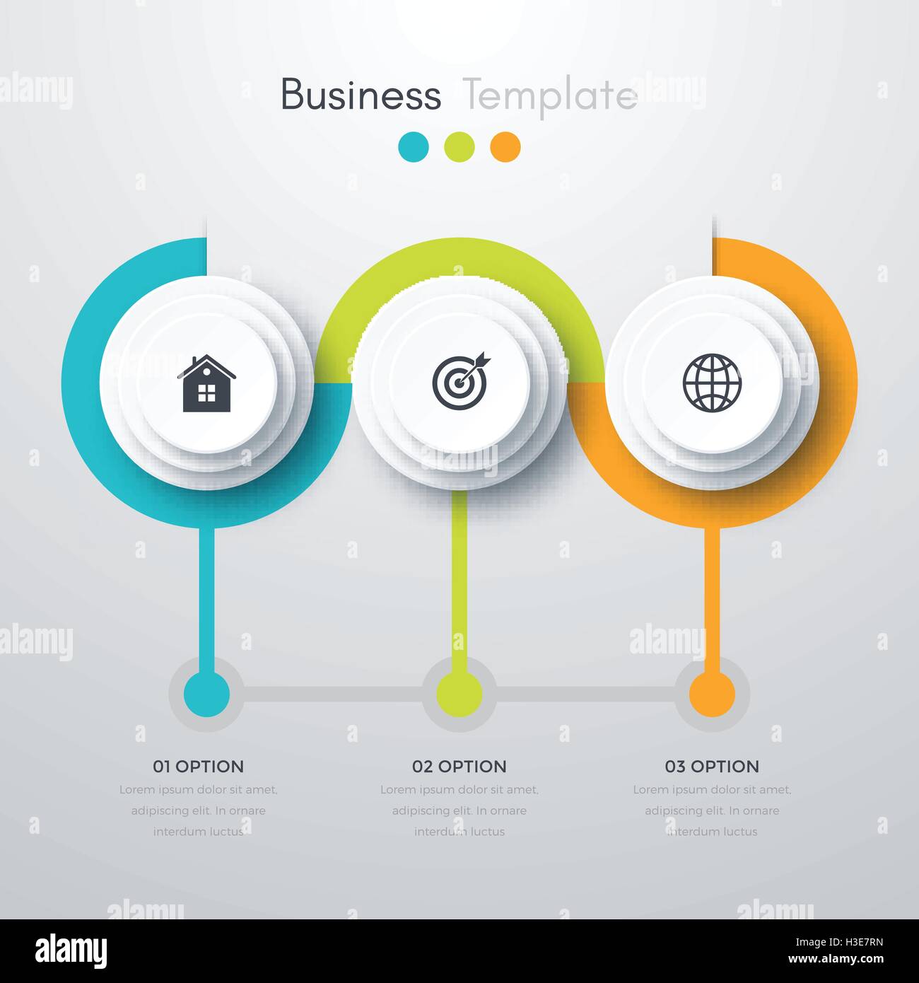infographics three options Stock Vector Image & Art - Alamy