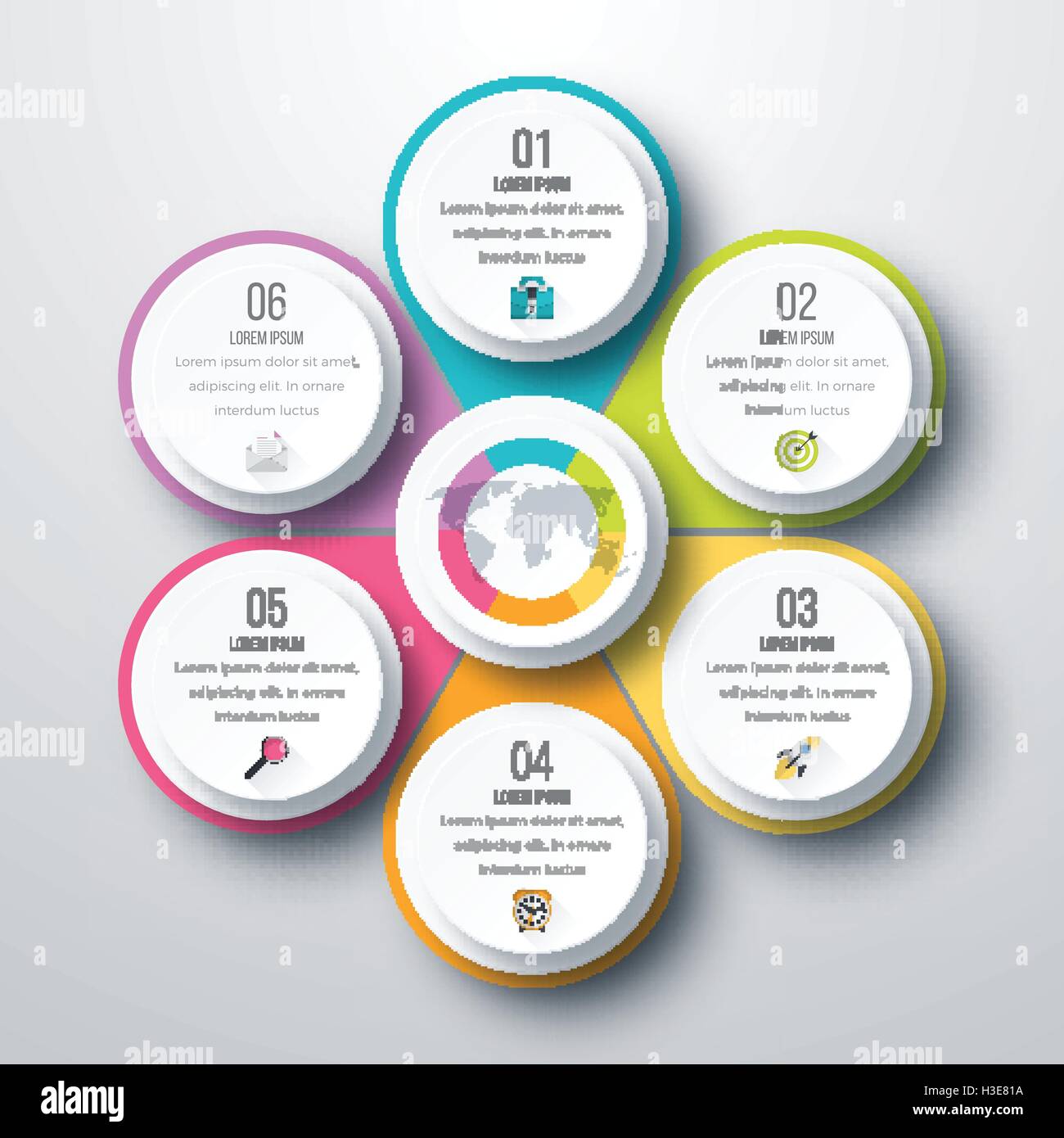 Infographic design with colored Stock Vector Image & Art - Alamy