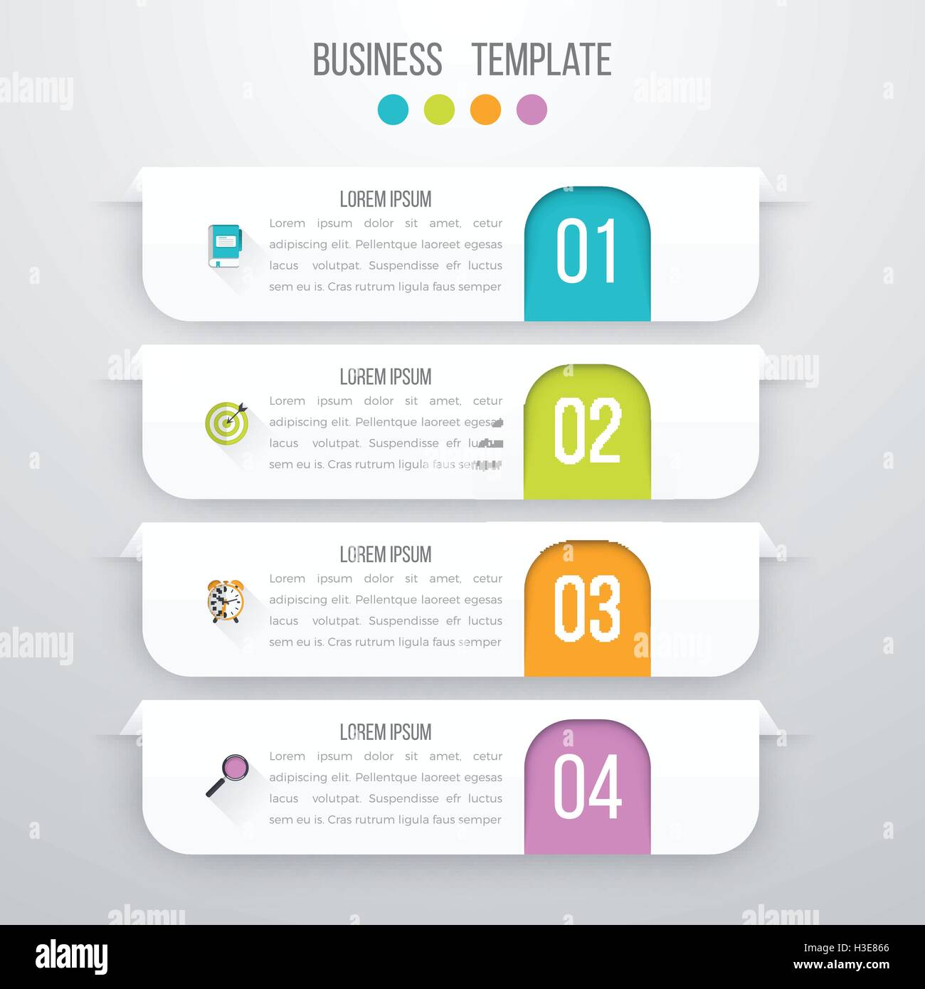 Vector illustration infographics four options Stock Vector Image & Art ...