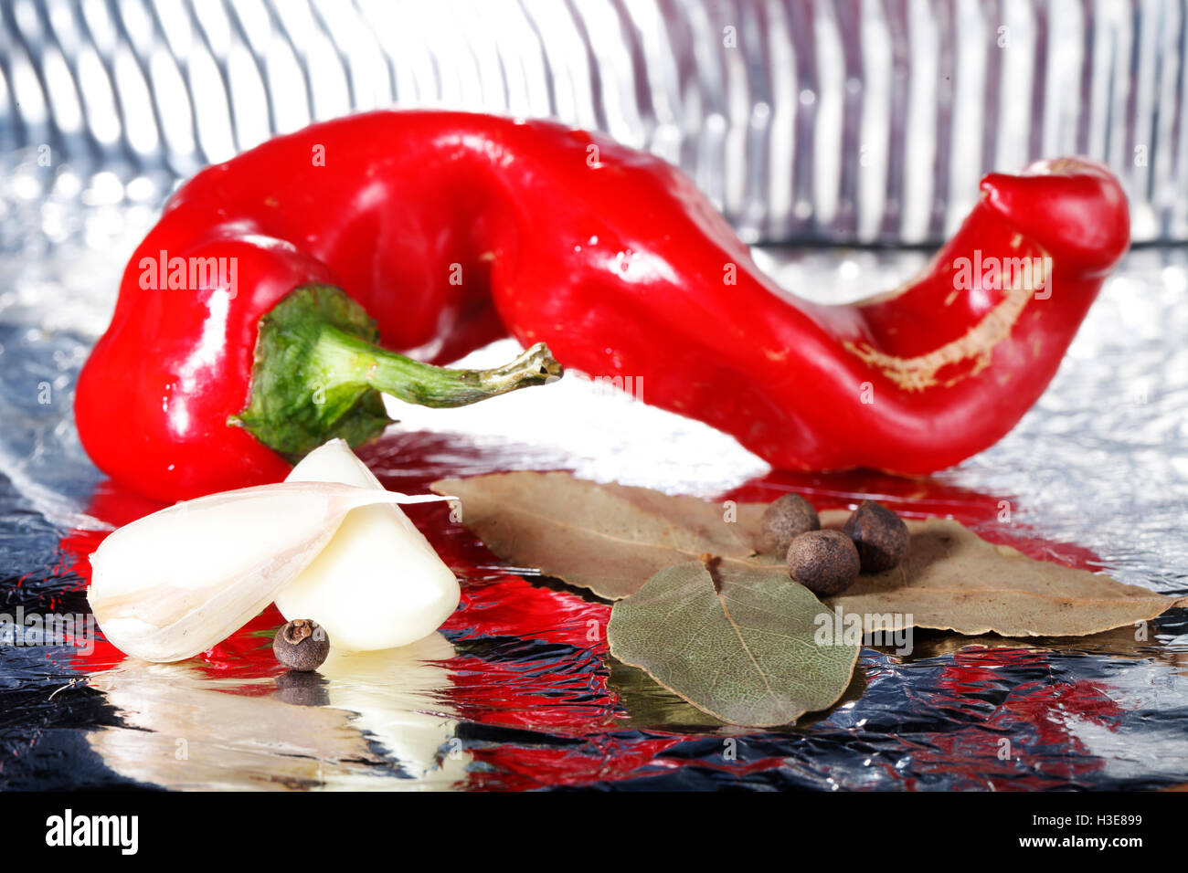 a hot peppers , beautiful background spices and condiments close up ...