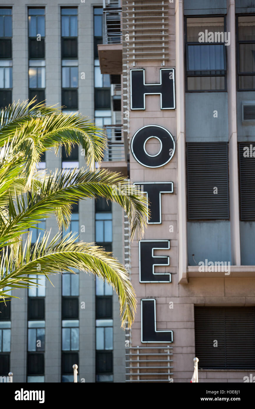 Facade of hotel building Stock Photo - Alamy