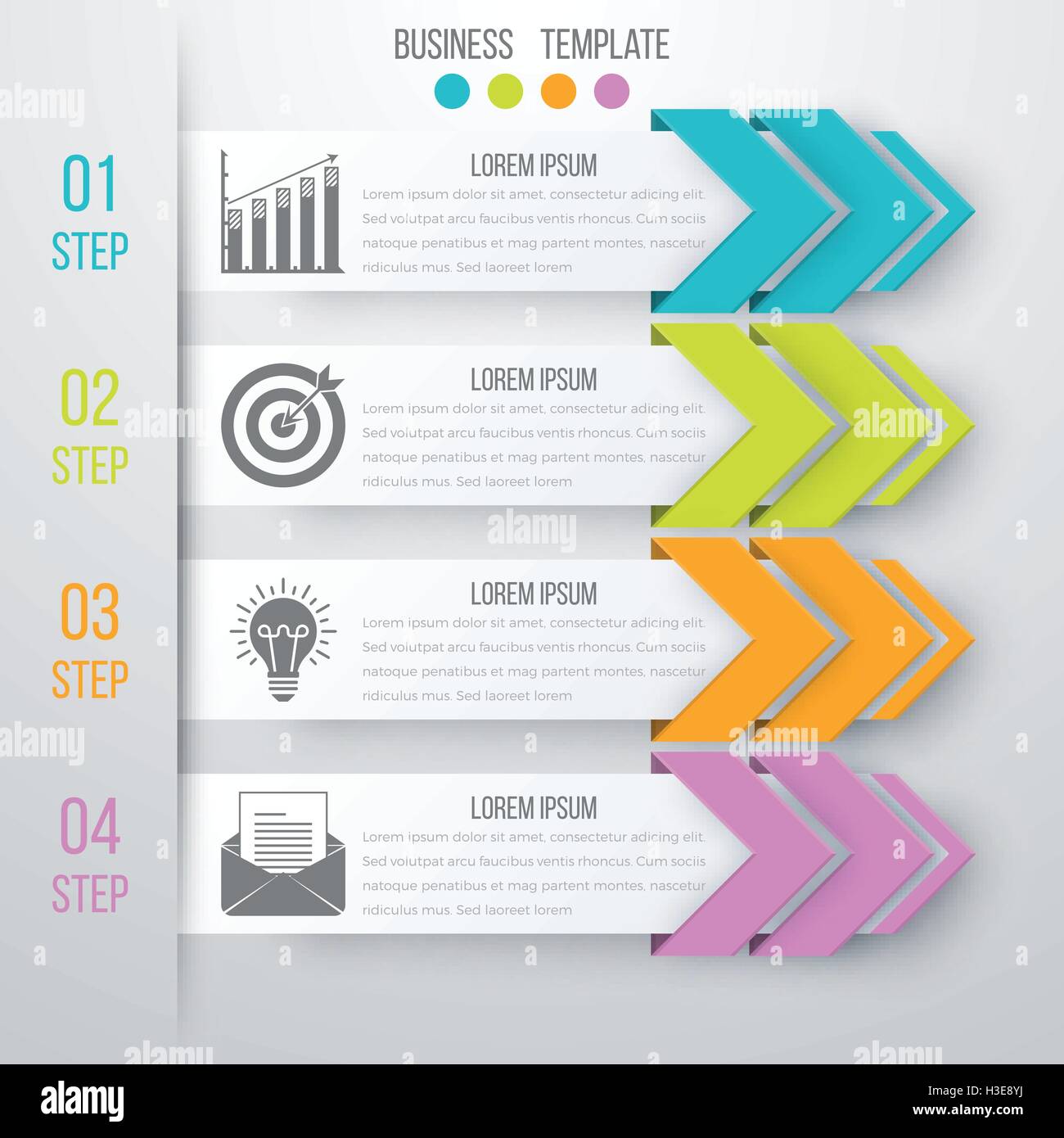 Vector illustration infographics four options Stock Vector Image & Art ...