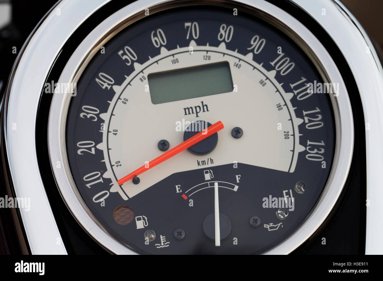 a beautiful motorcycle speedometer close-up, auto-moto sport Stock ...