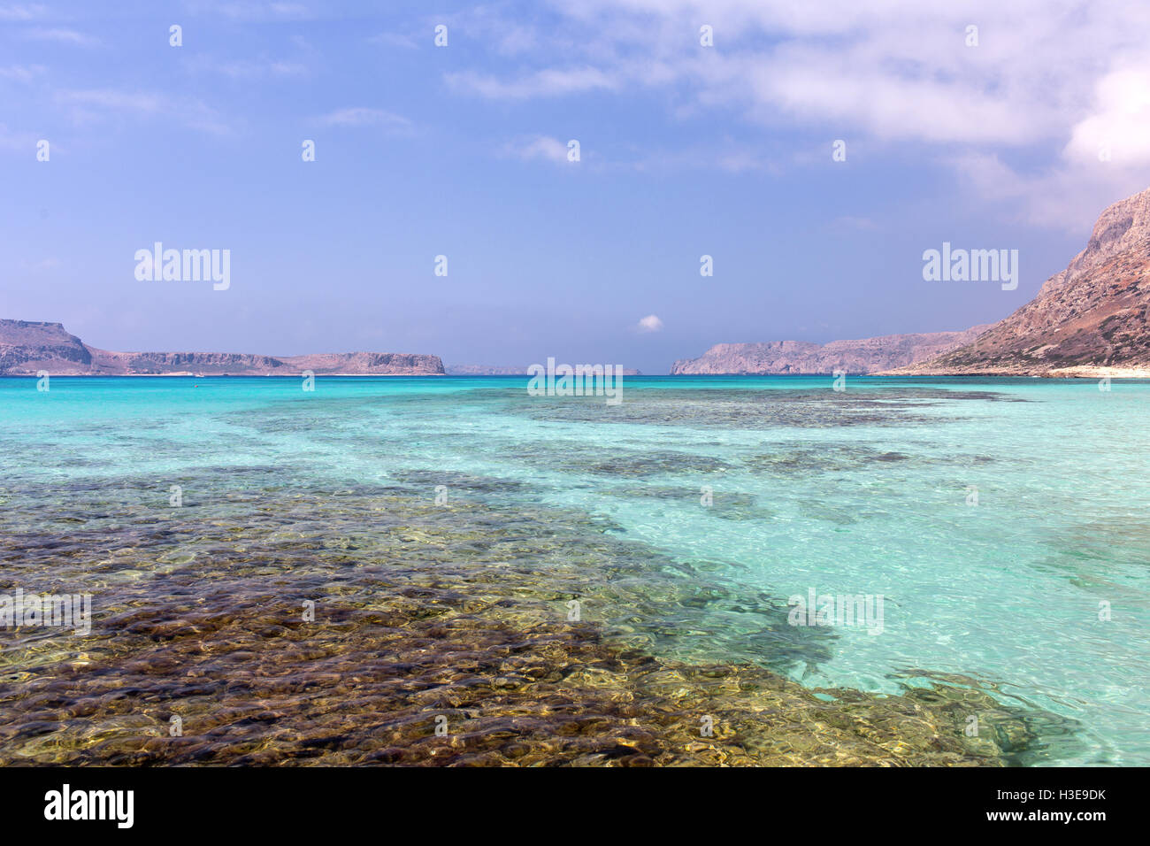 Turquoise lagoons surrounded by mountains Stock Photo - Alamy