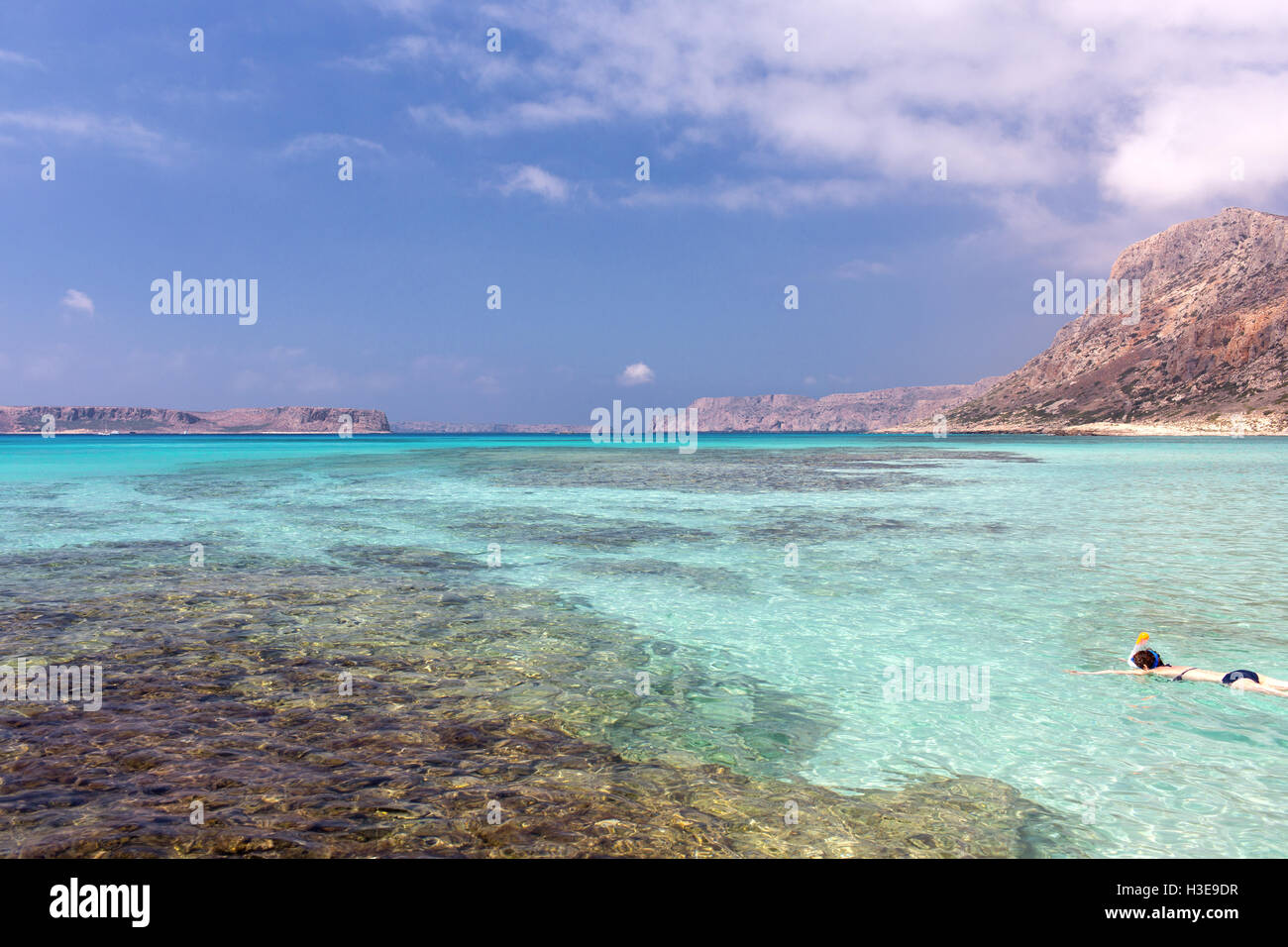 Turquoise lagoons surrounded by mountains Stock Photo - Alamy