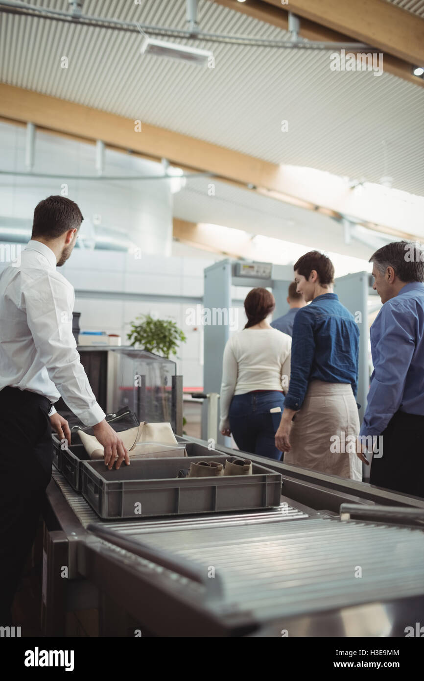 Passengers passing inspection check point hi-res stock photography and ...