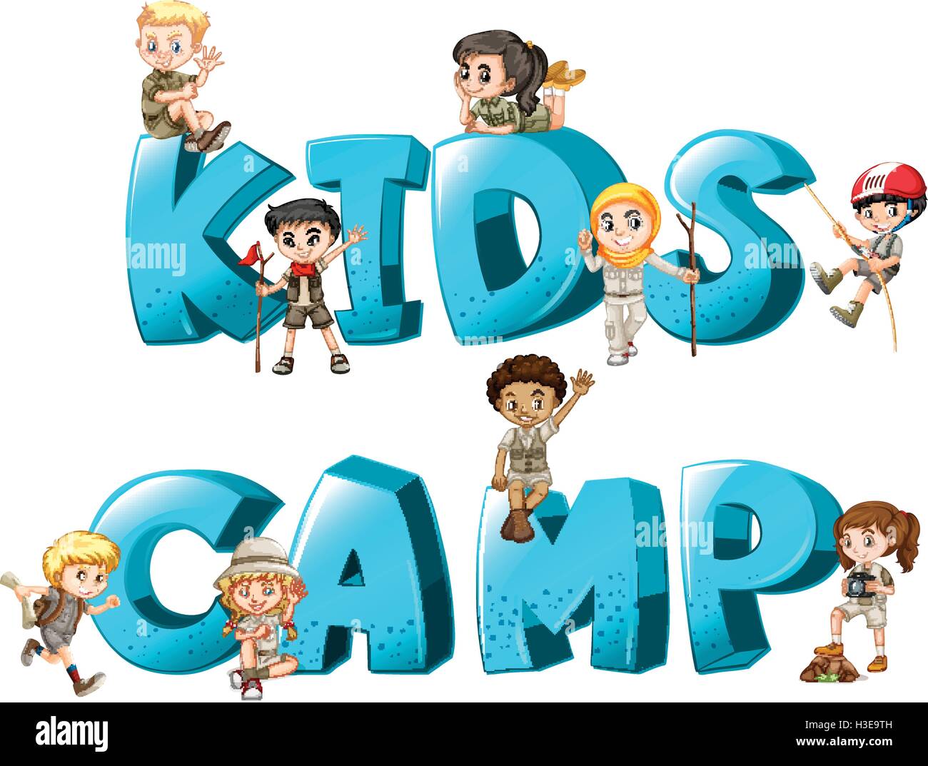 English camp Stock Vector Images - Alamy
