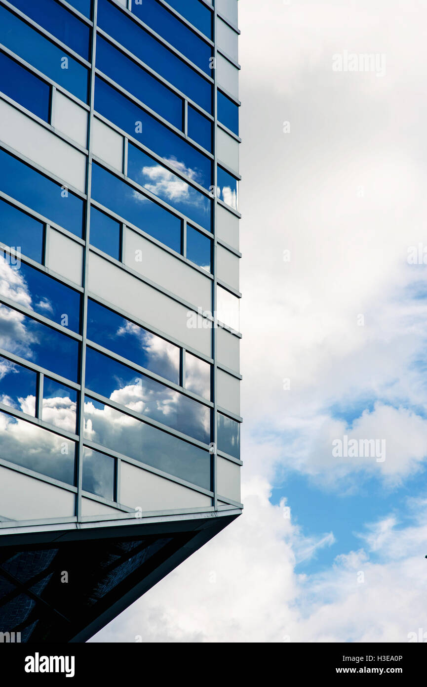 Architectural Features of a New Build Office Development Stock Photo ...