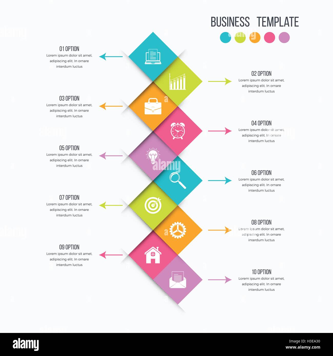 Vector infographic design 10 options Stock Vector Image & Art - Alamy