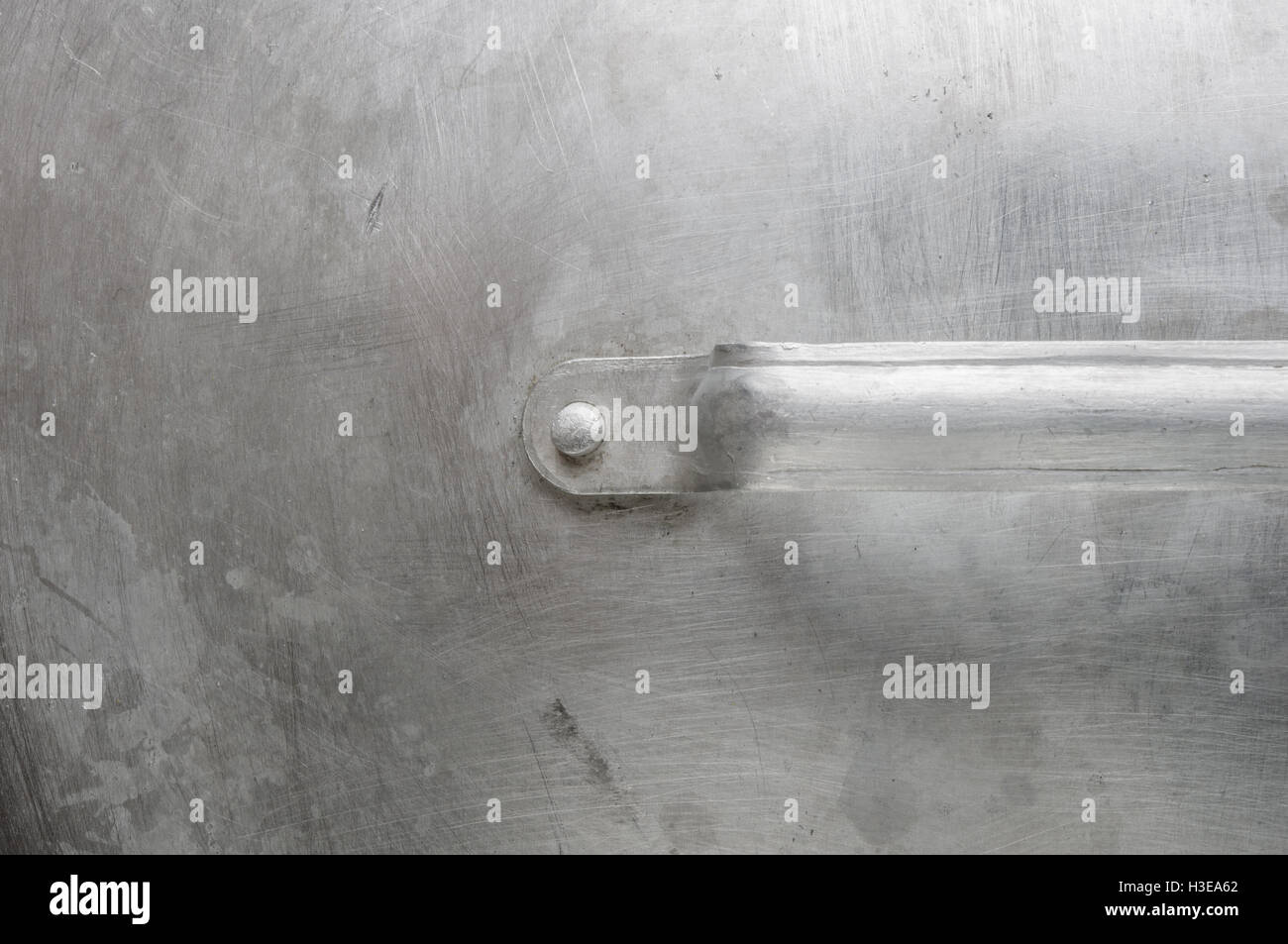 texture of the old aluminum surface with rivets, corrosion, scratches ...