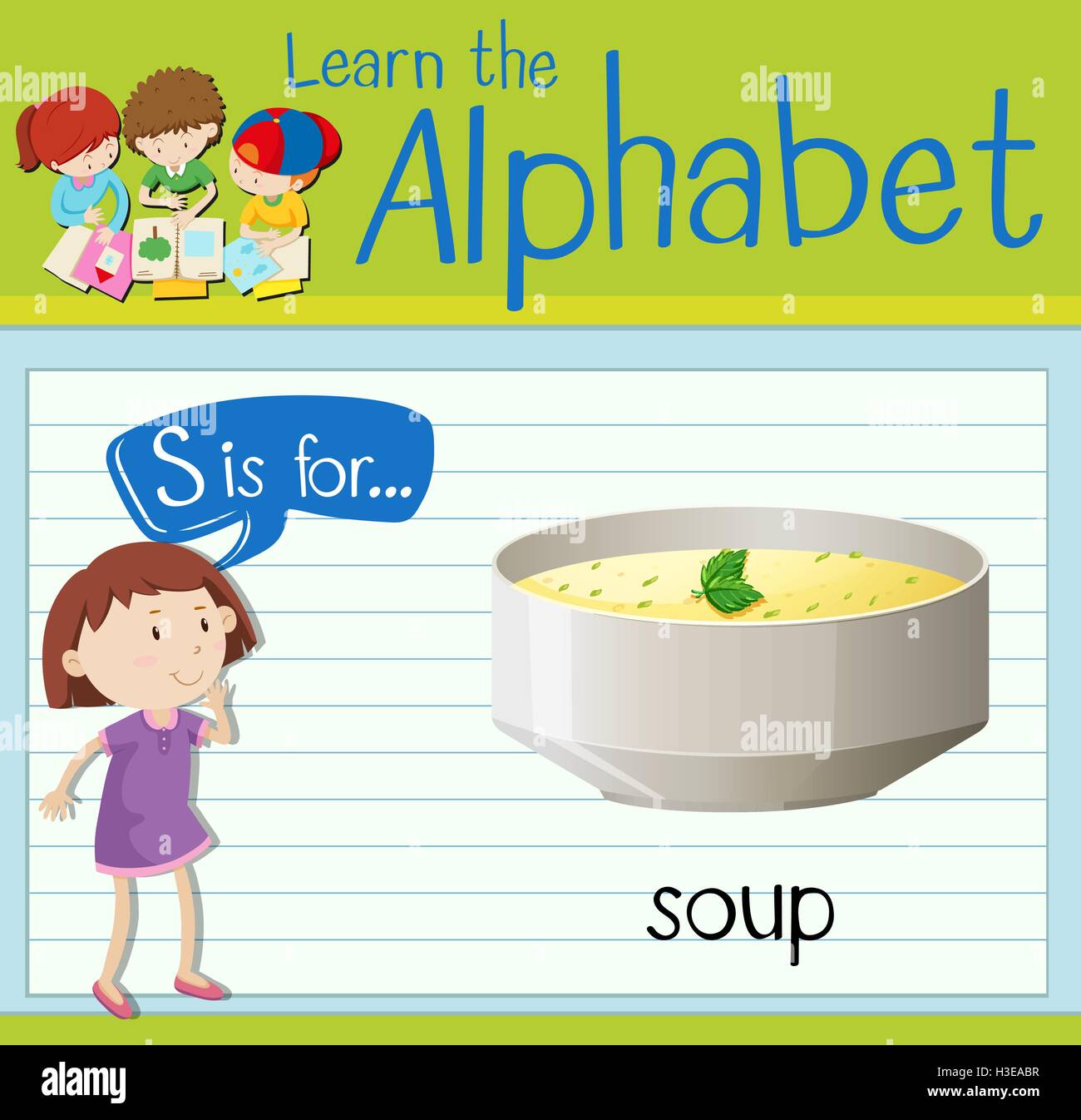 Clip art alphabet soup hi-res stock photography and images - Alamy