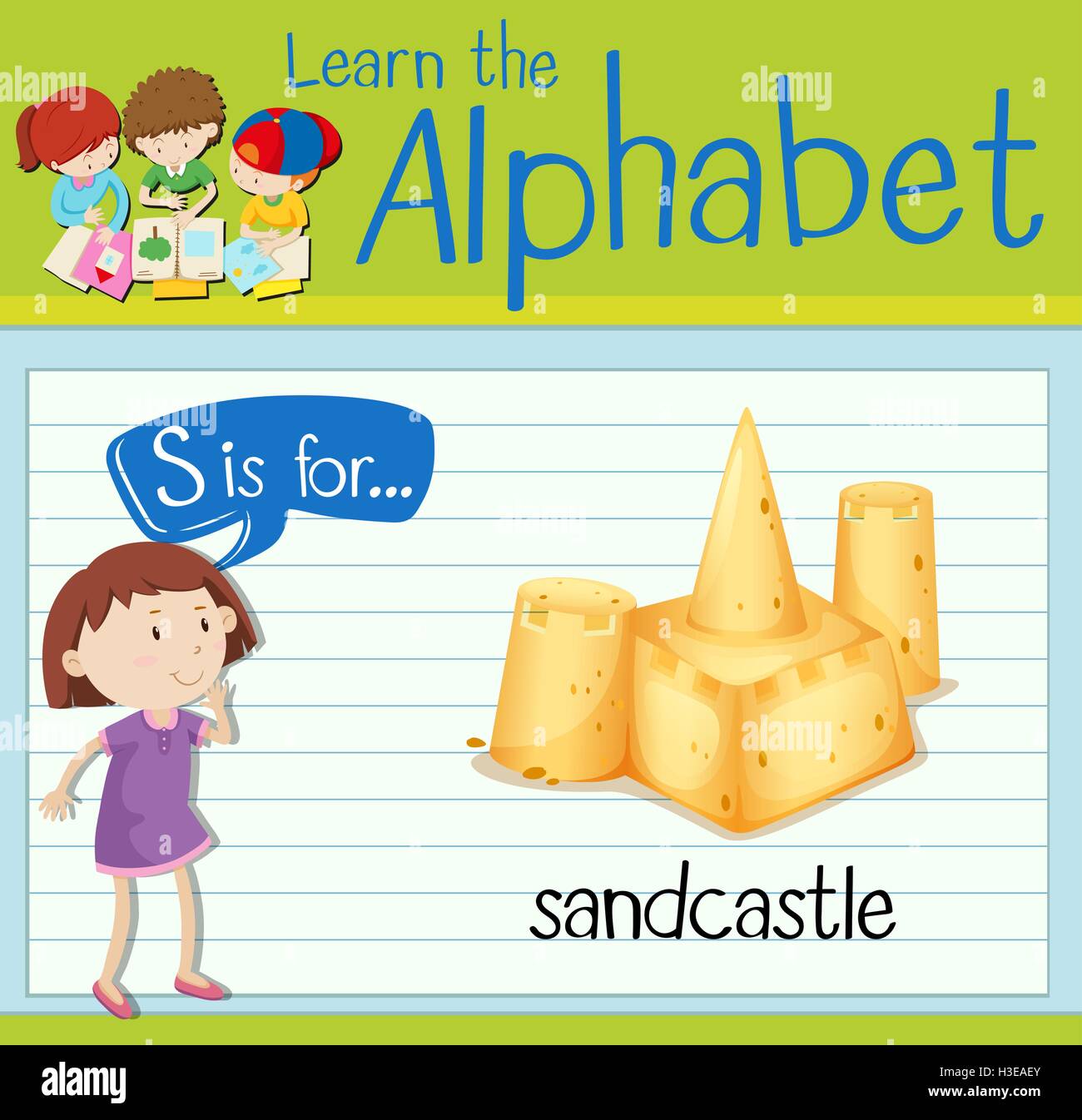 Children sandcastle hi-res stock photography and images - Alamy