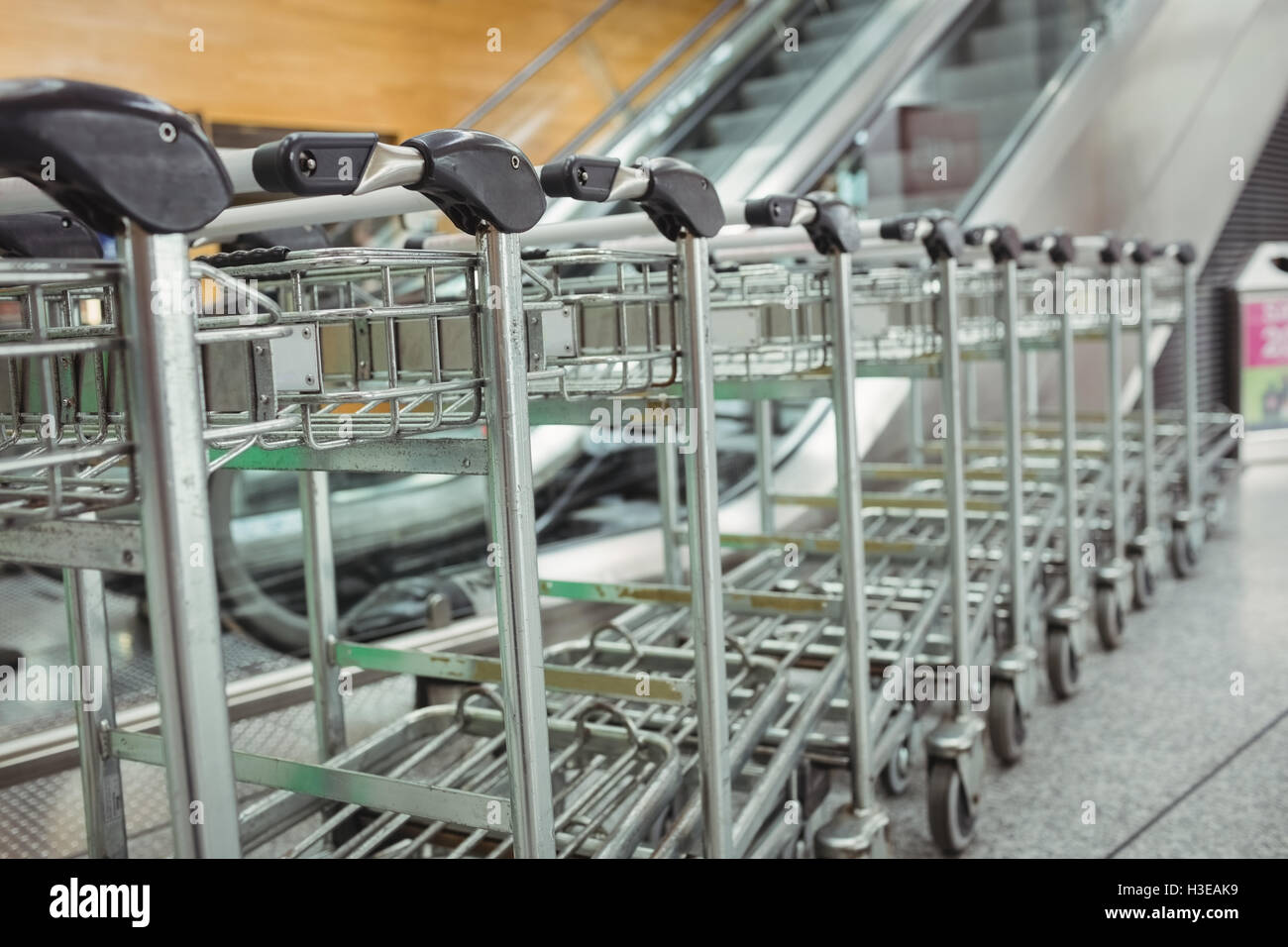 Stack of trolleys hi-res stock photography and images - Alamy