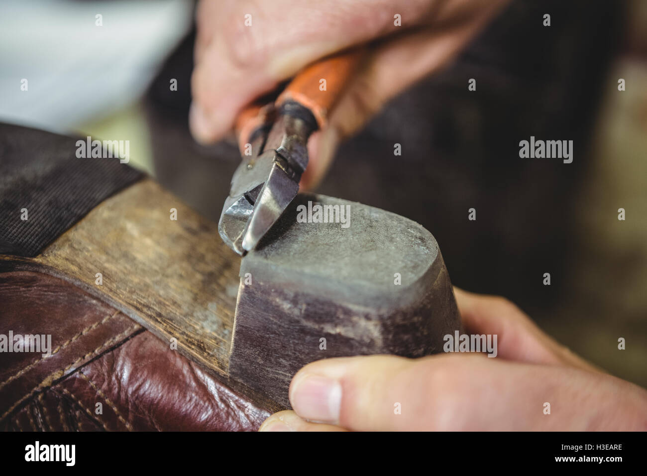 Close up shoemaker work hi-res stock photography and images - Alamy