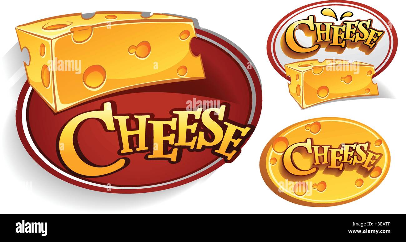 Logo designs with cheese illustration Stock Vector Image & Art - Alamy