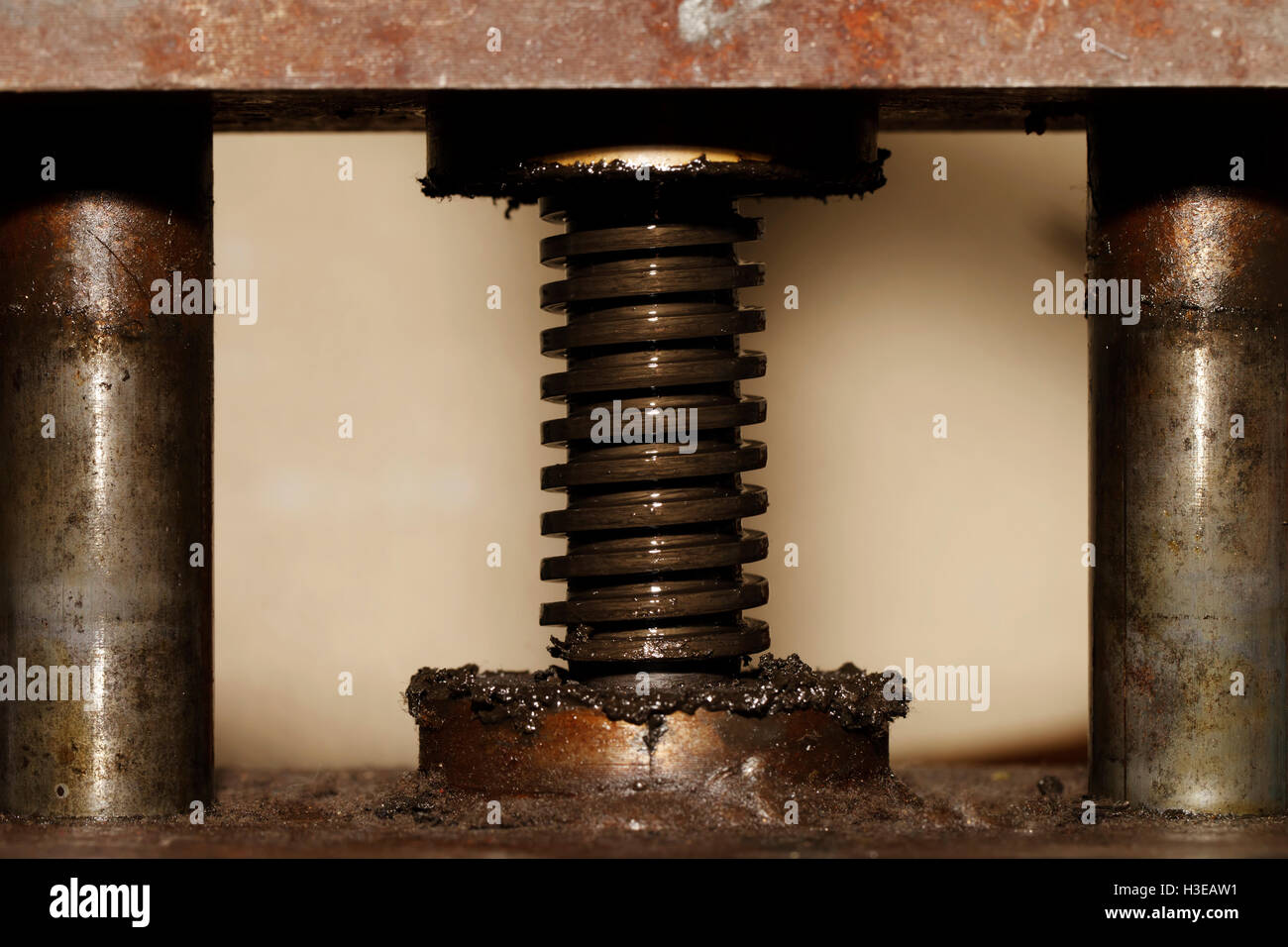 a Iron machine detail close-up , industrial background Stock Photo - Alamy
