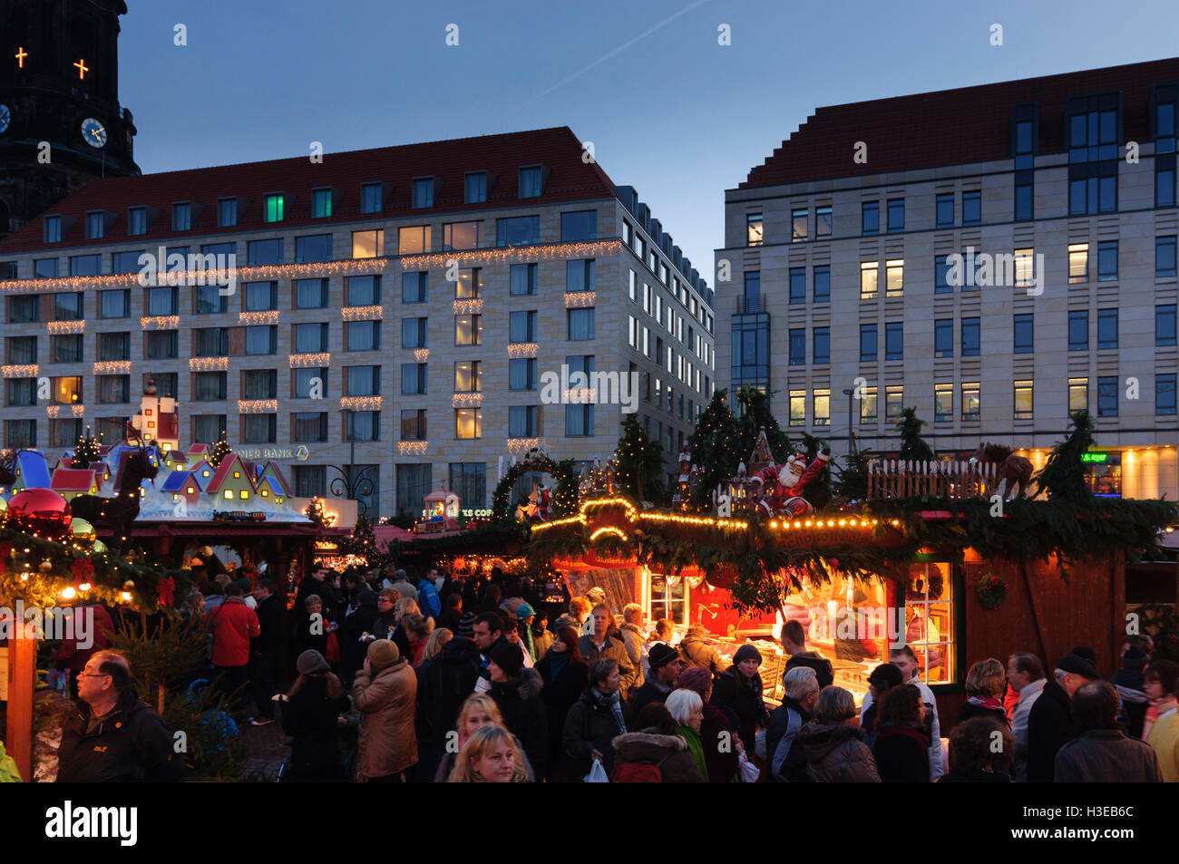 Dresden: Christmas Market Striezelmarkt on the Altmarkt (Old Market ...