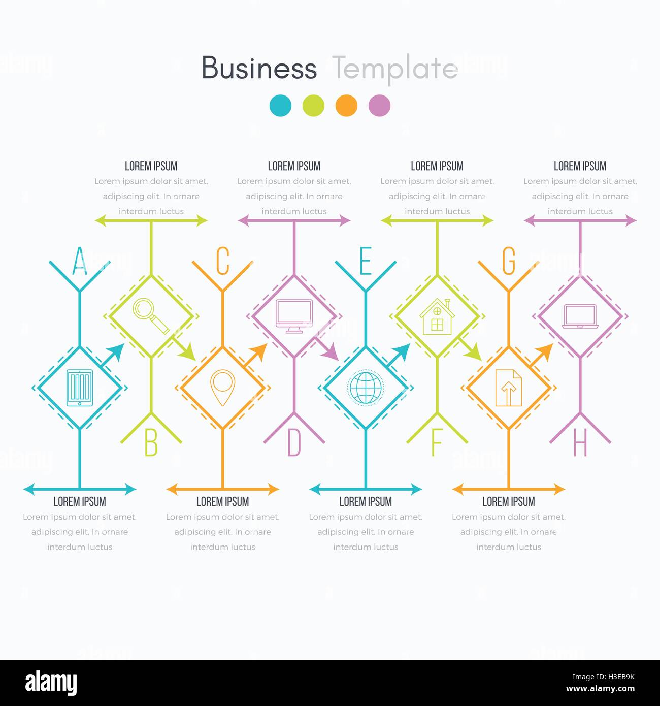 Four phase infographic hi-res stock photography and images - Alamy