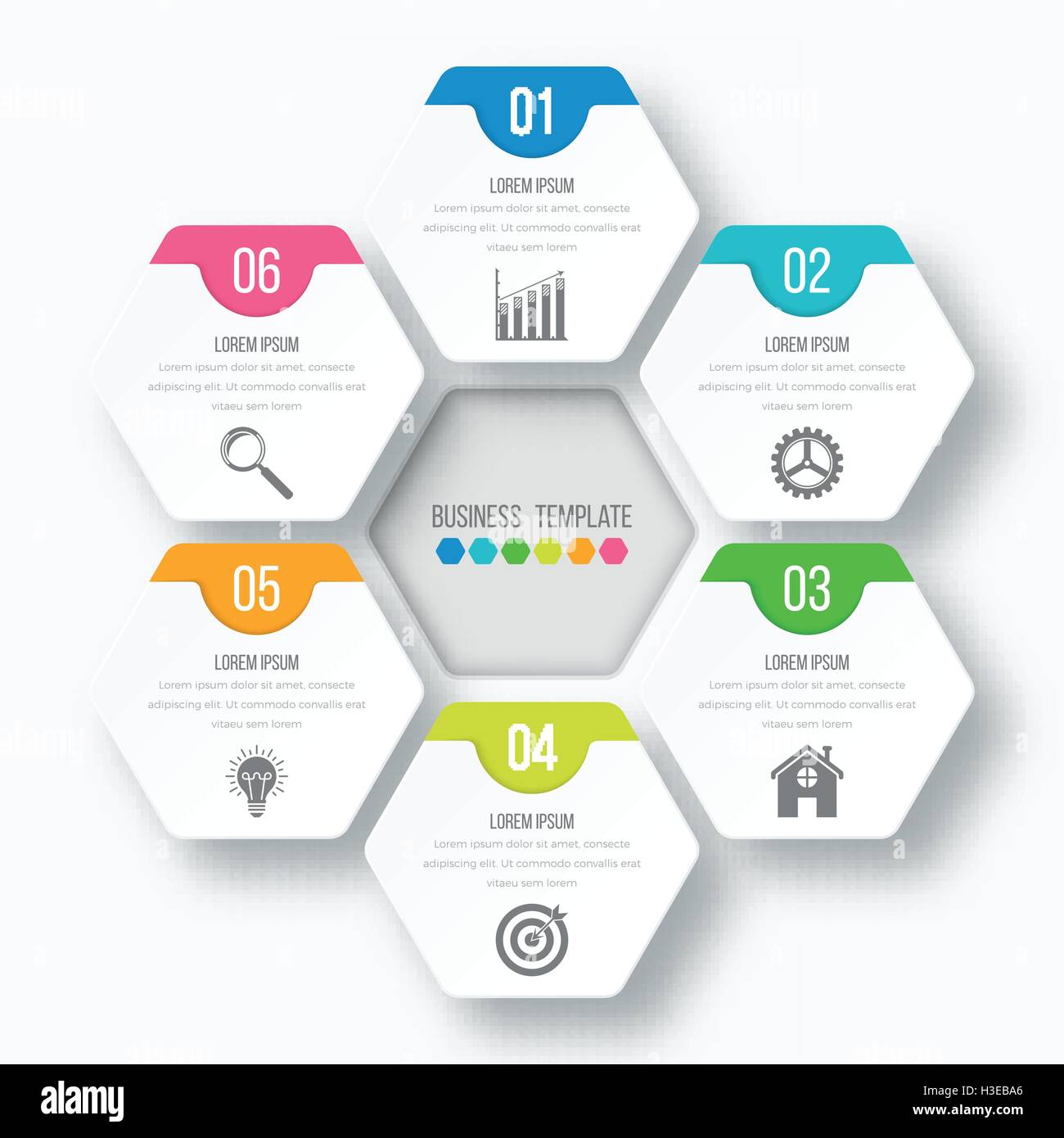 Vector illustration infographics six options Stock Vector Image & Art ...