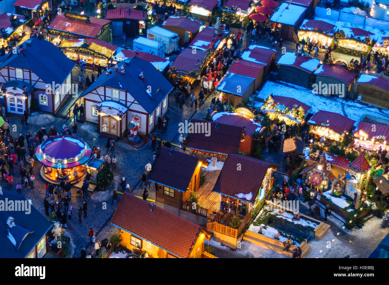 Dresden: Christmas Market Striezelmarkt on the Altmarkt (Old Market ...