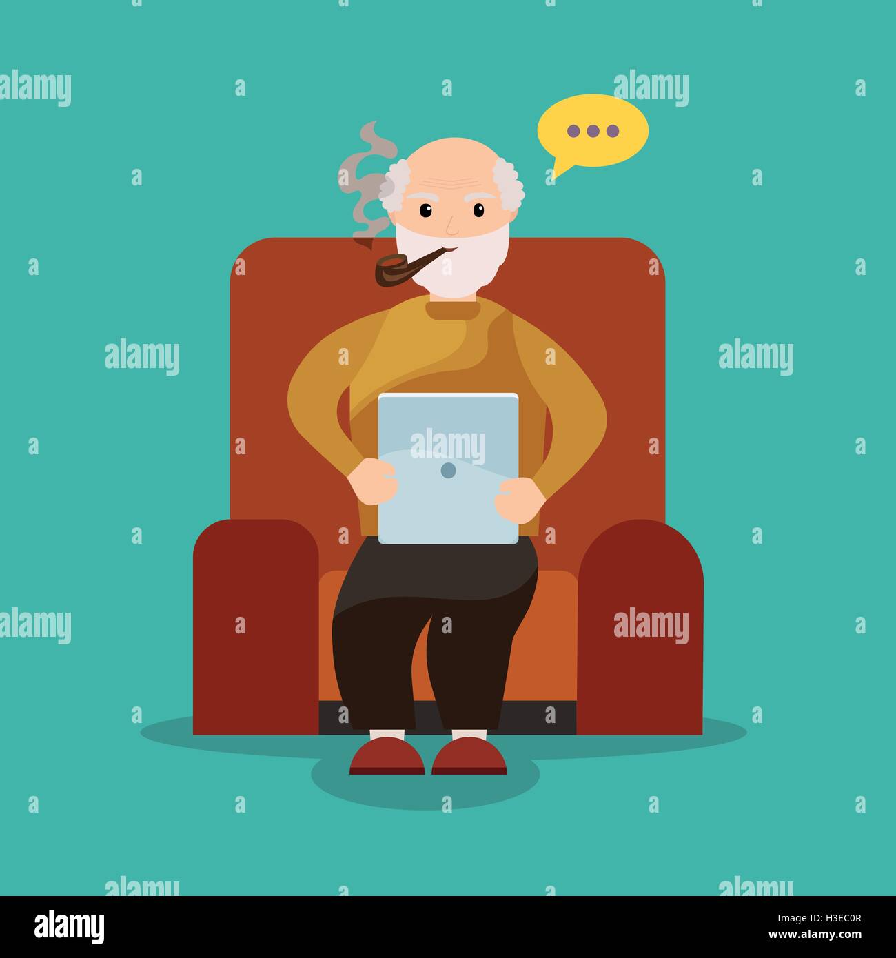 Internet man vector male technology Stock Vector Images - Alamy