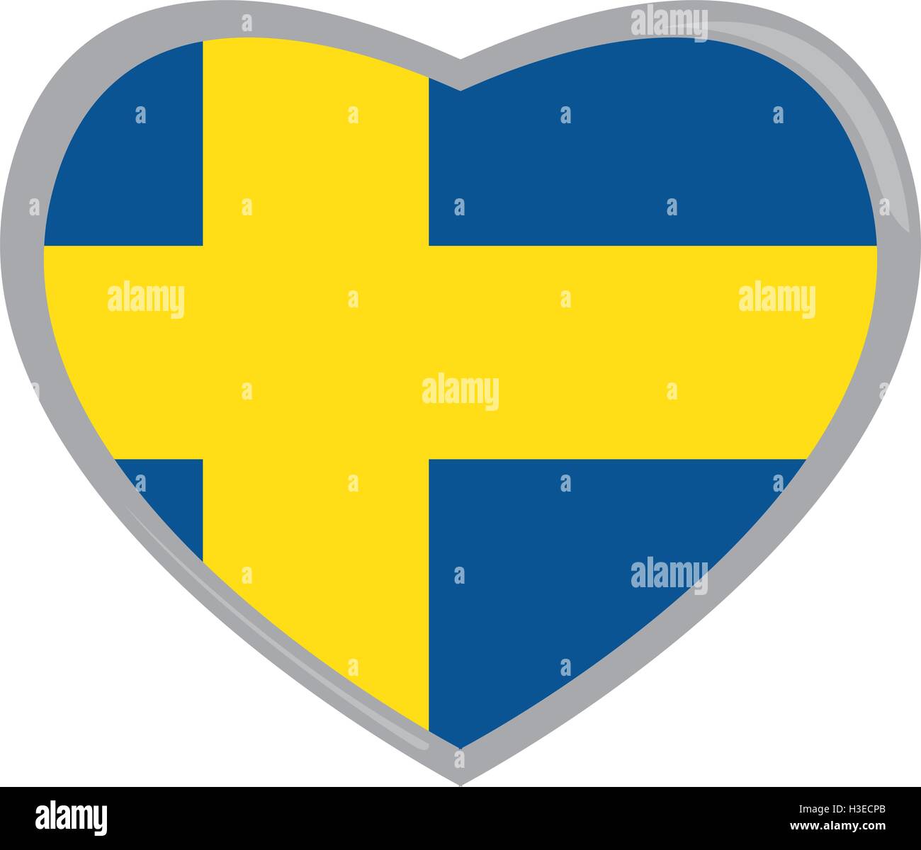 Swedish flag vector vectors hi-res stock photography and images - Alamy